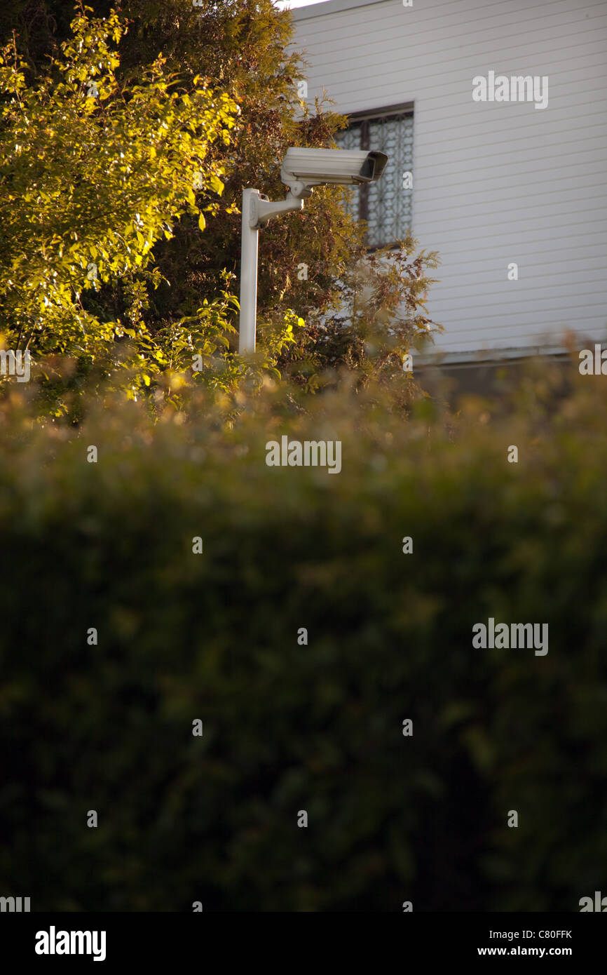 Security cameras outdoors nature, Secure area - industrial monitoring ...