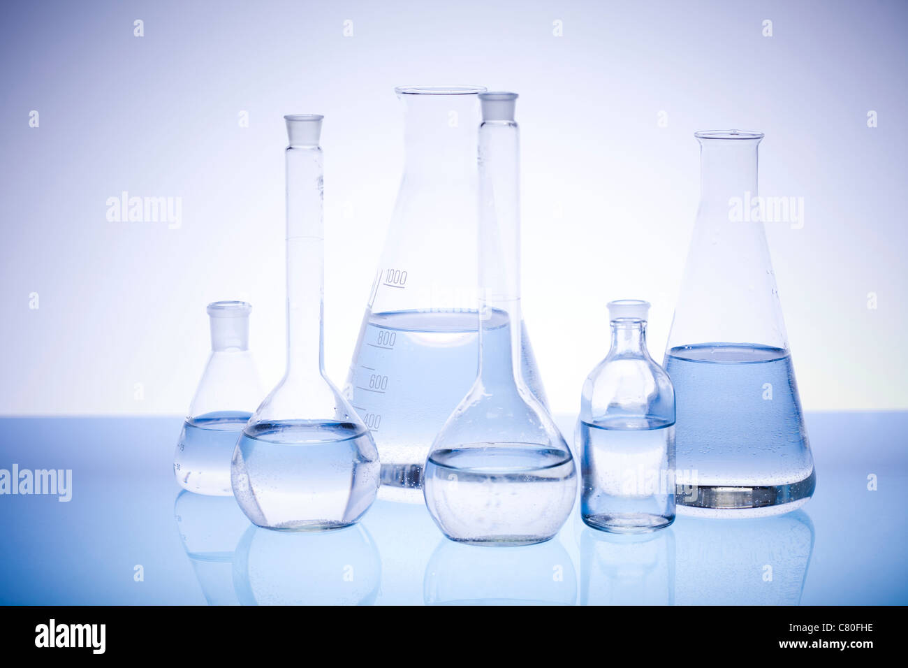 Biochemistry Laboratory and glass Stock Photo - Alamy