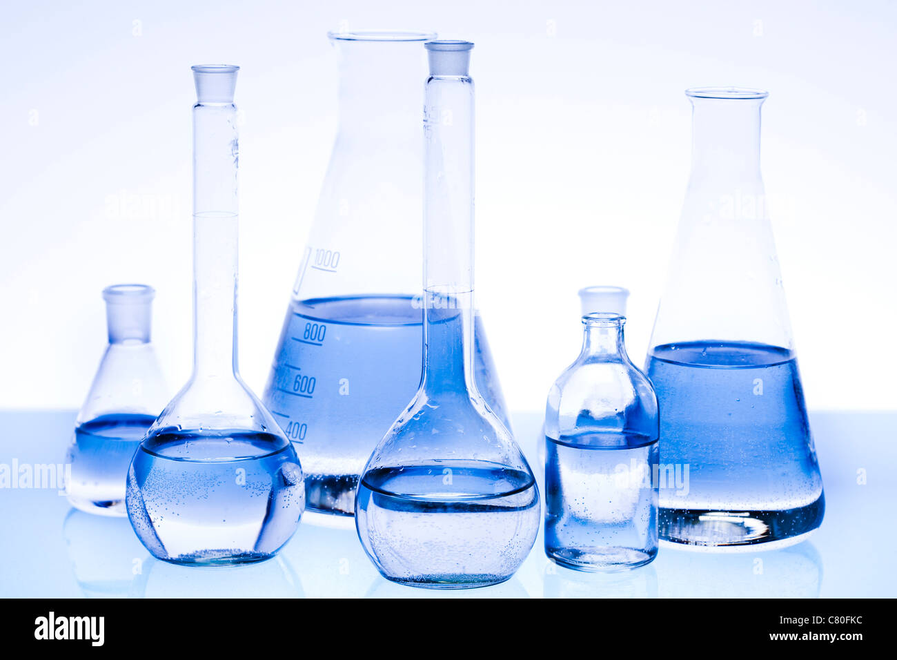 Biochemistry Laboratory and glass Stock Photo - Alamy