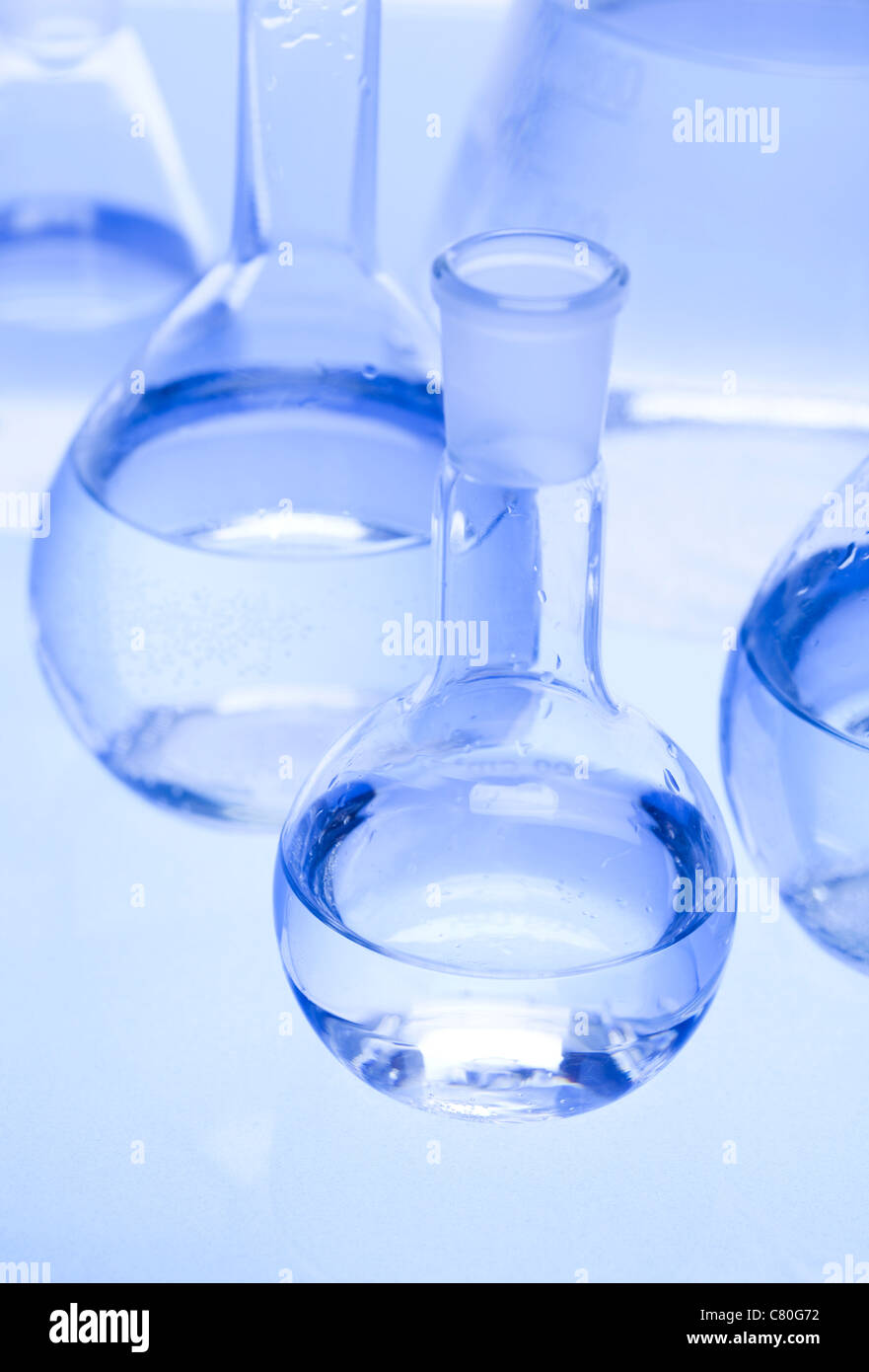 Biochemistry Laboratory and glass Stock Photo - Alamy