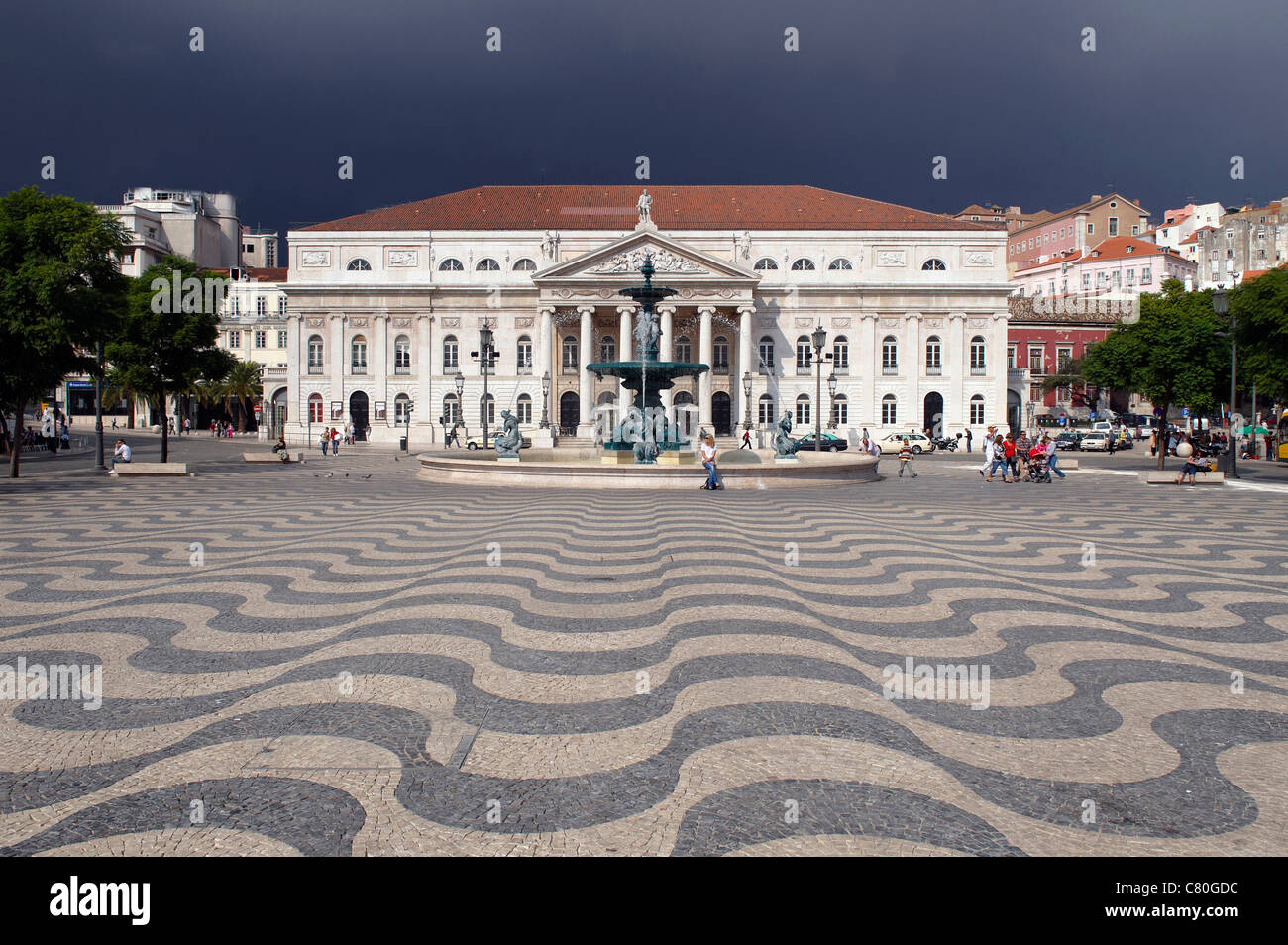 National theater dona maria ii hi-res stock photography and images - Alamy