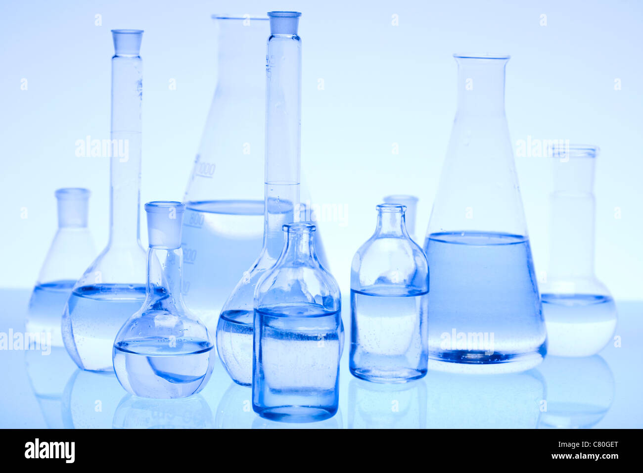 Biochemistry Laboratory and glass Stock Photo - Alamy