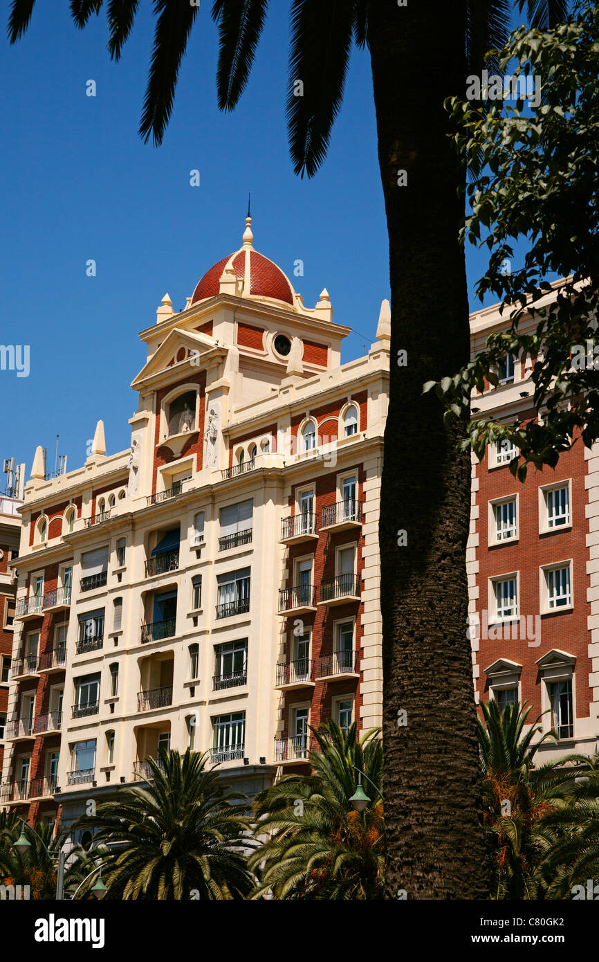 Historic buildings in the center of Malaga Costa del Sol Andalusia ...