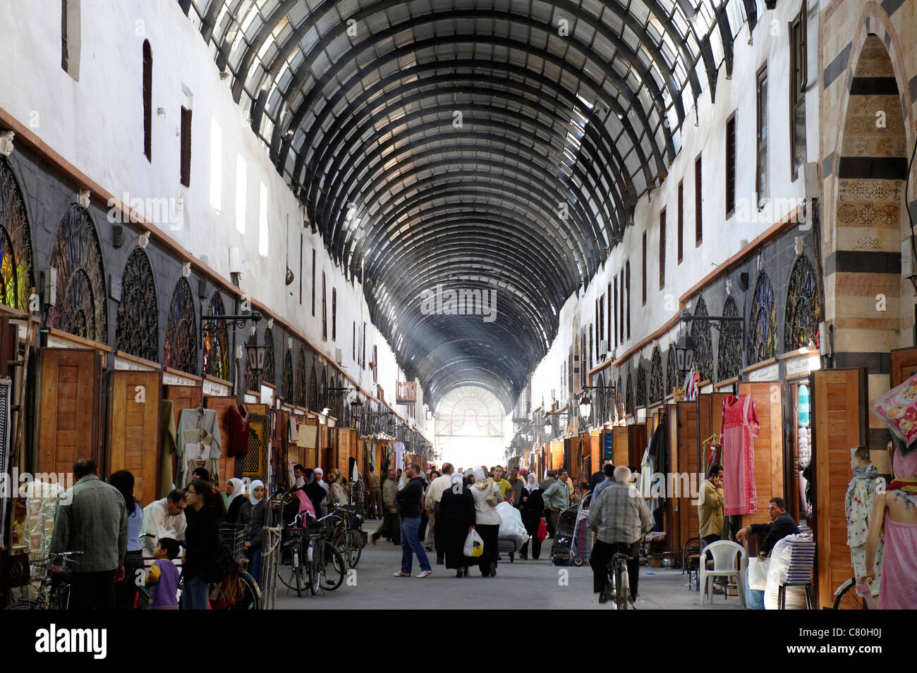 Syria, Damascus, Straight Street, Souk Stock Photo - Alamy