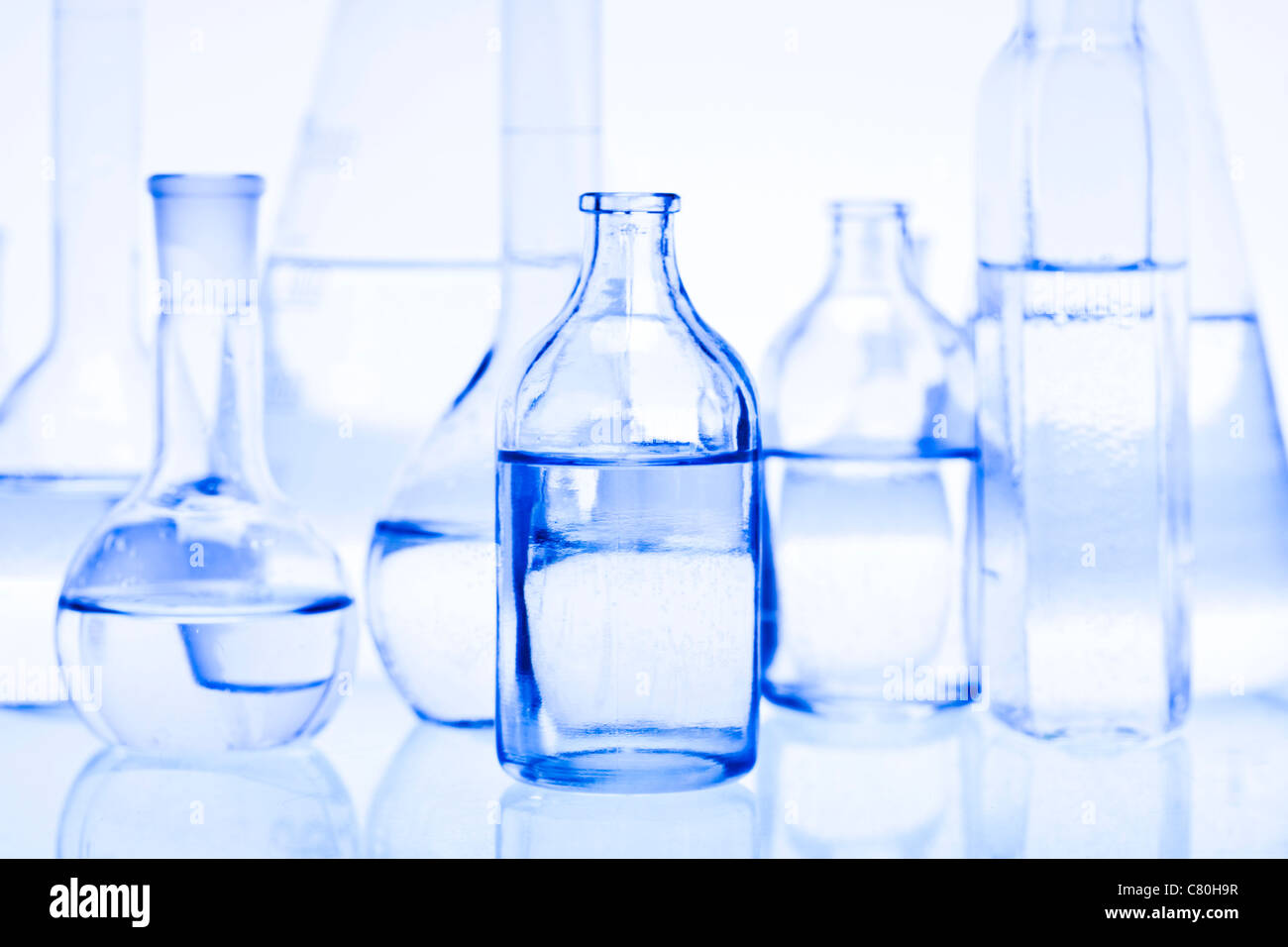 Glass in laboratory Stock Photo - Alamy