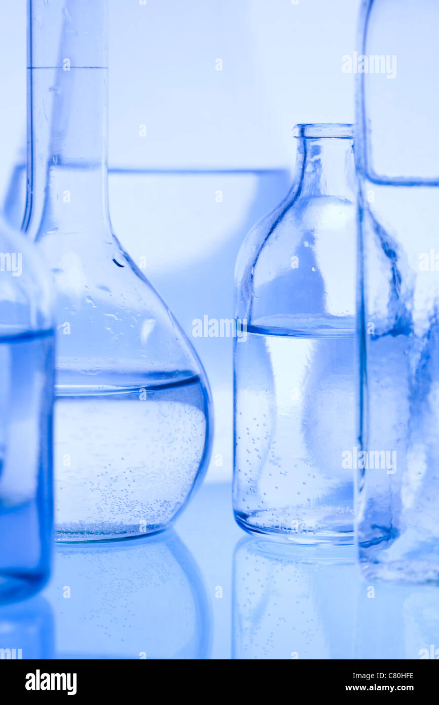 Biochemistry Laboratory and glass Stock Photo - Alamy
