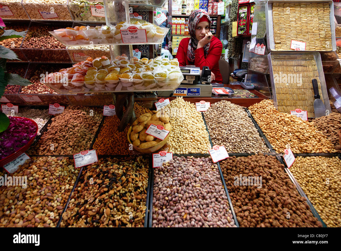 Turkey, Istambul, Spices Bazaar Stock Photo - Alamy
