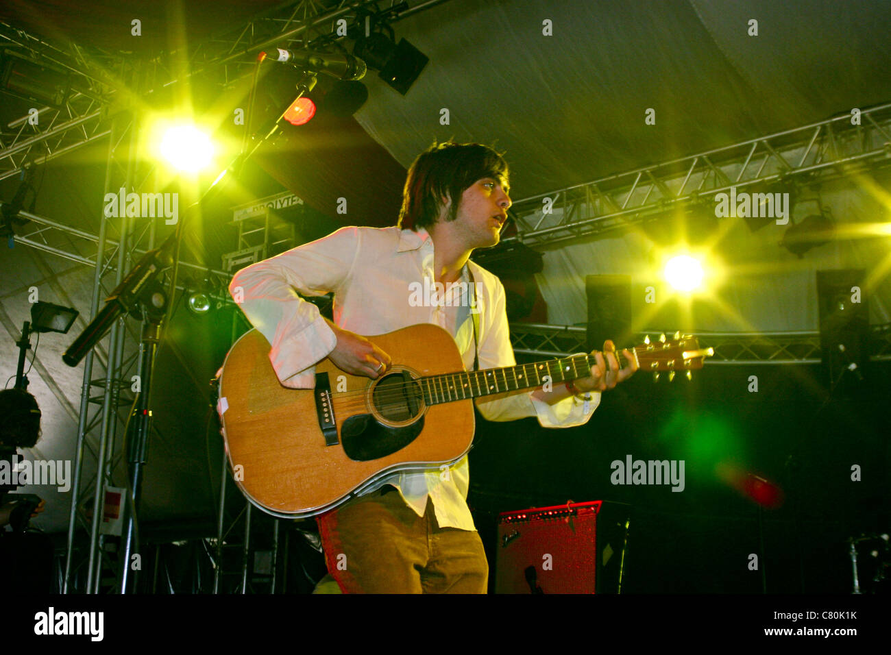 The Basement performing at the Glastonbury Festival 2003 Stock Photo ...