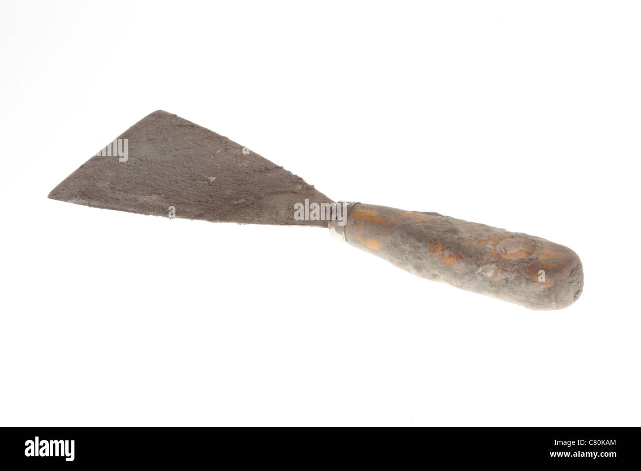 rusty dirty scraper isolated on white background Stock Photo - Alamy
