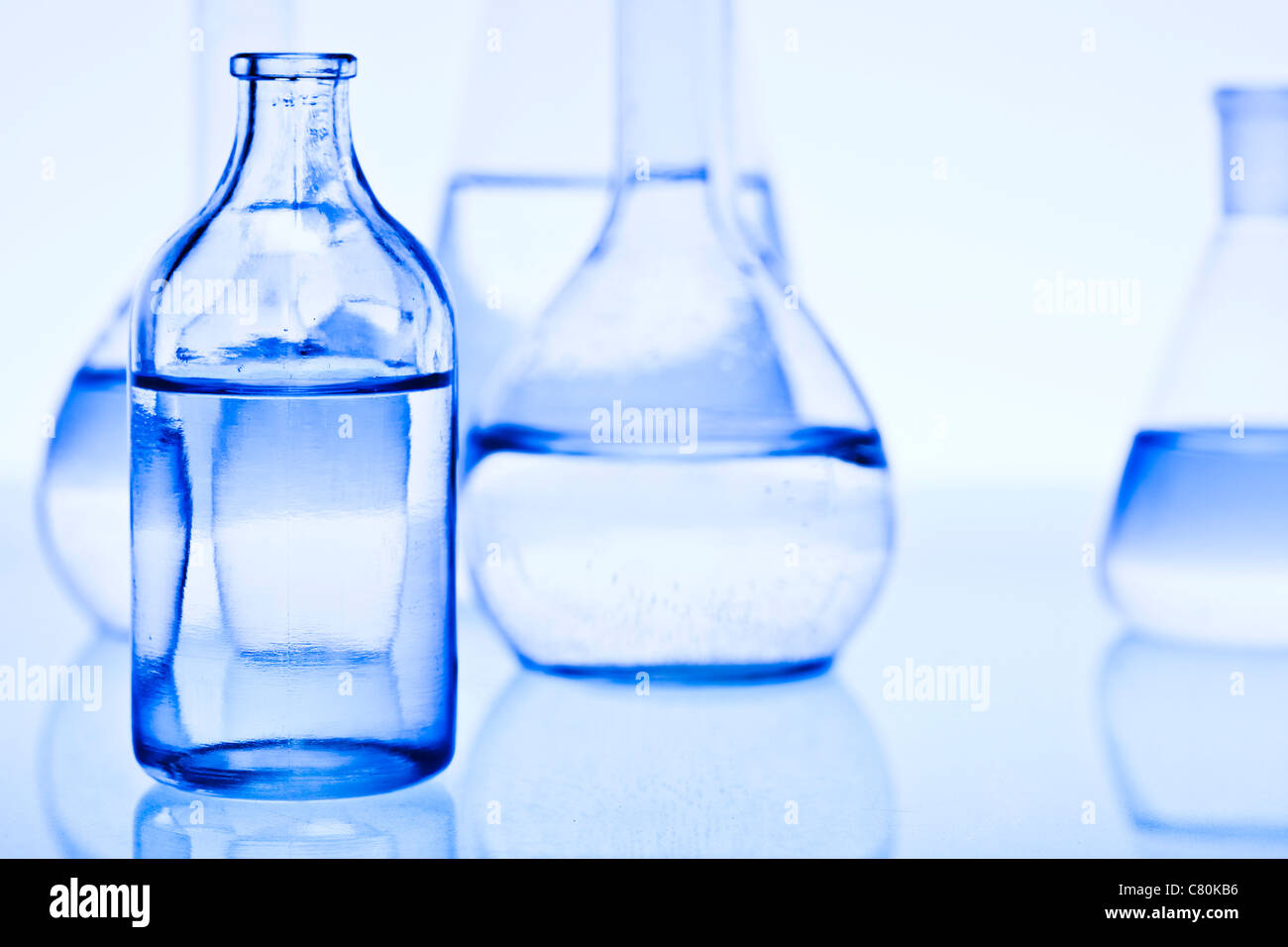 Glass in laboratory Stock Photo - Alamy