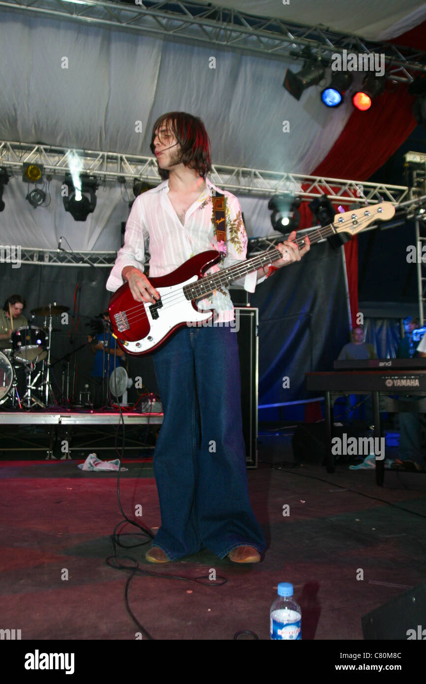 The Basement performing at the Glastonbury Festival 2003 Stock Photo ...