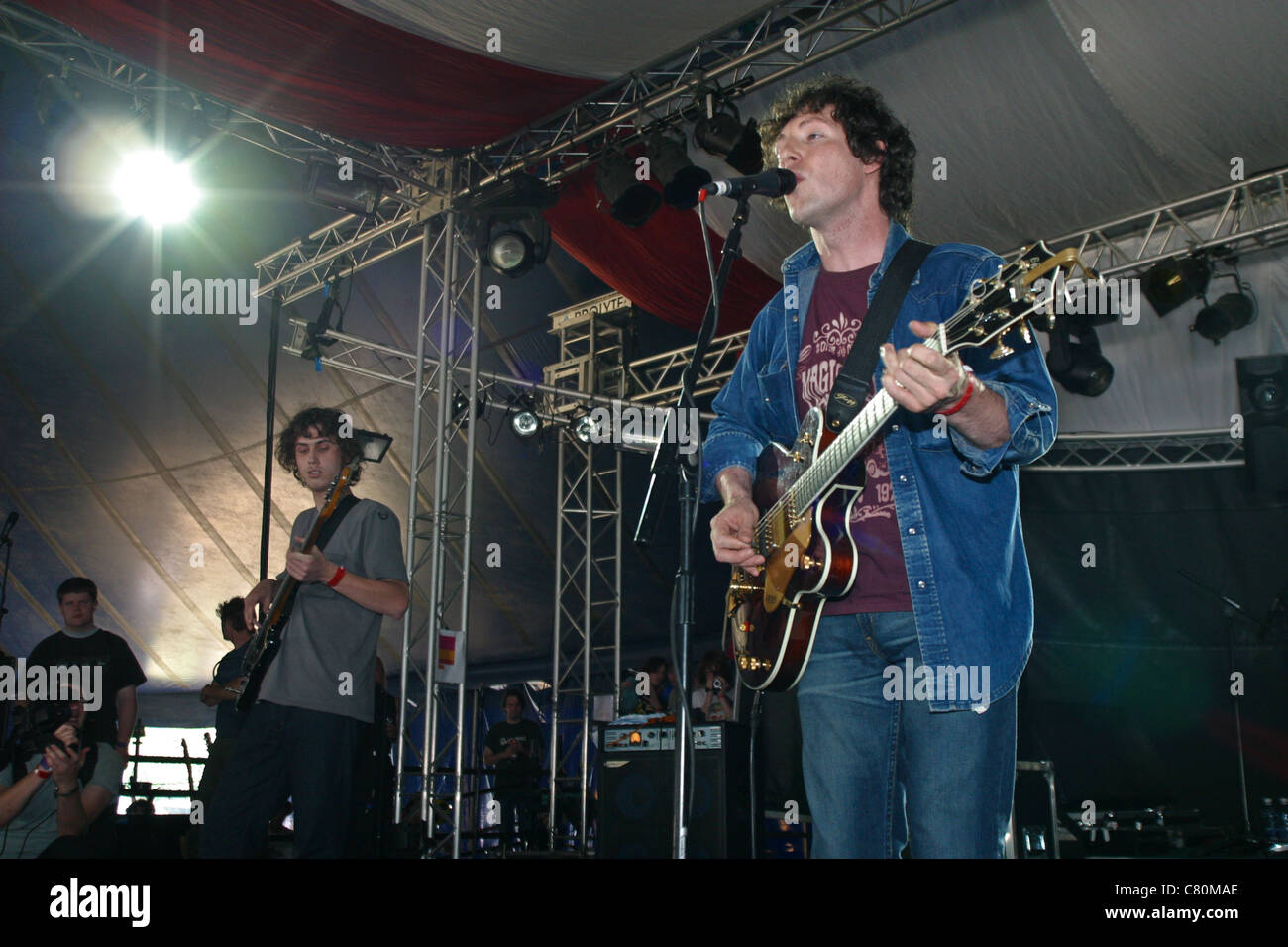 The Stands performing at the Glastonbury Festival 2003 Stock Photo - Alamy