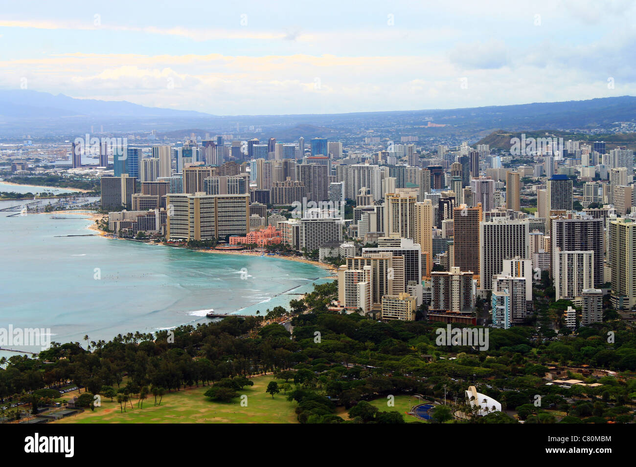 The skyline on the sea Stock Photo - Alamy