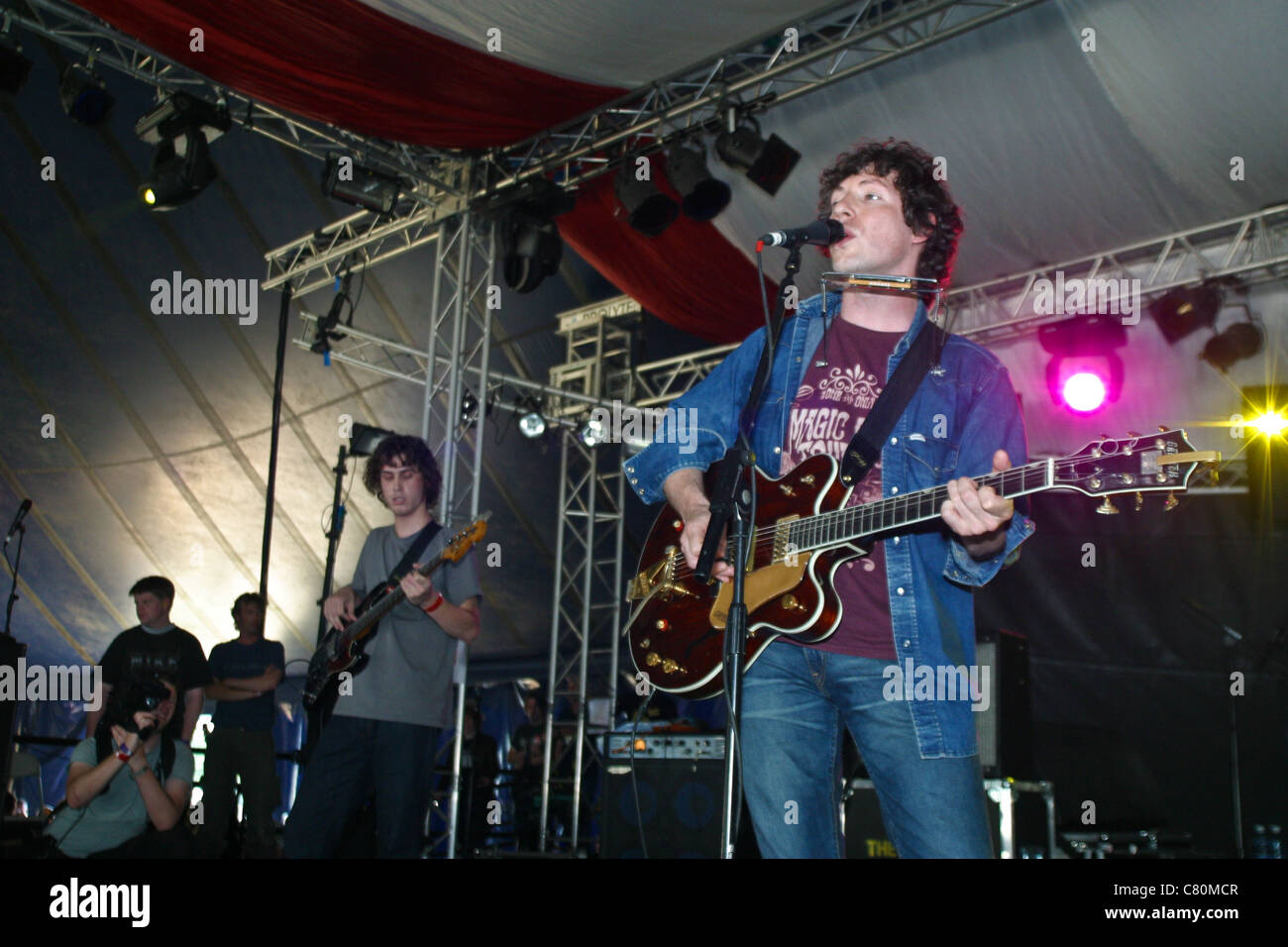 The Stands performing at the Glastonbury Festival 2003 Stock Photo - Alamy