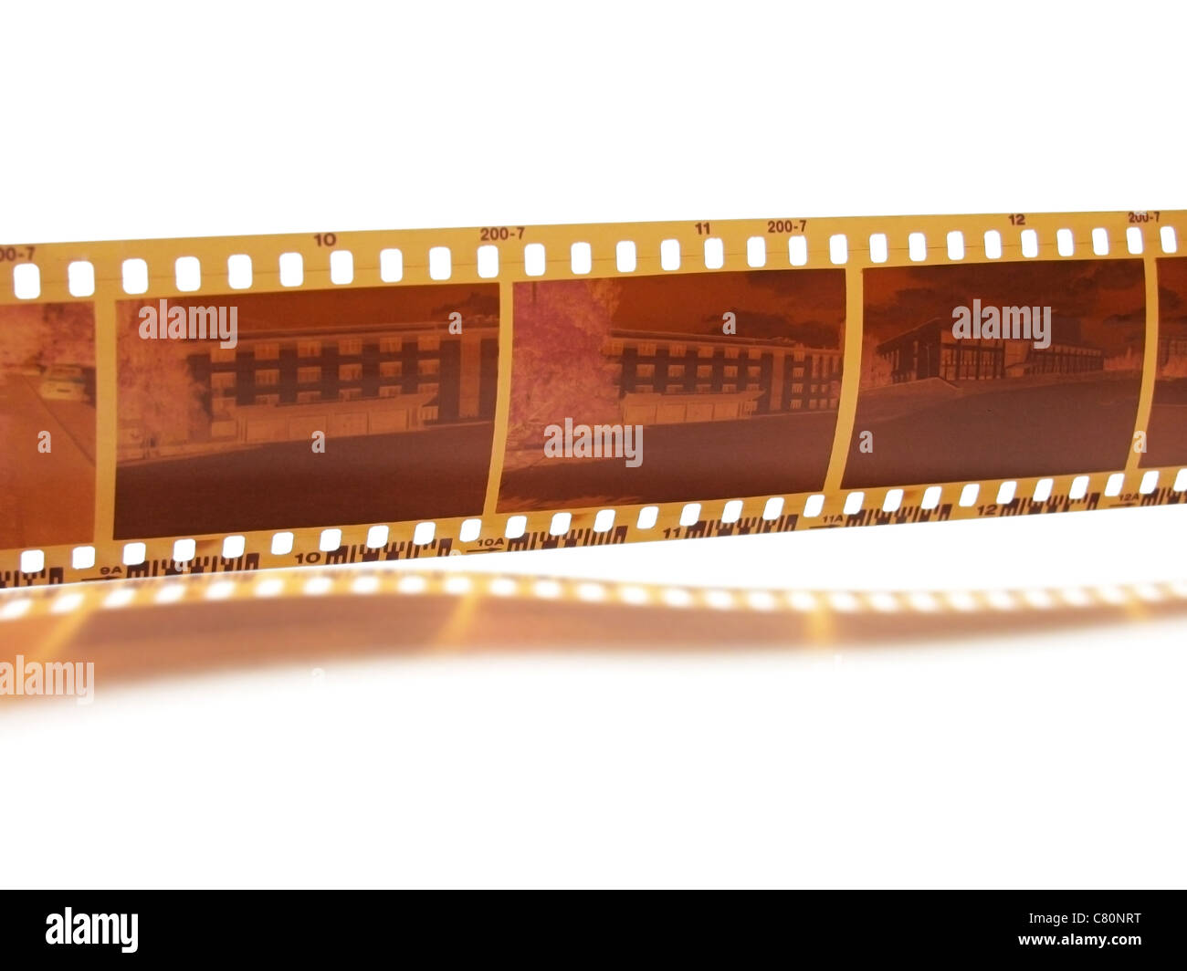 brown film with images of buildings Stock Photo - Alamy