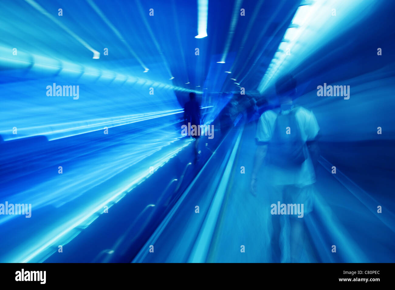 People rush in subway. Conceptual motion blur, fast pace of life Stock ...