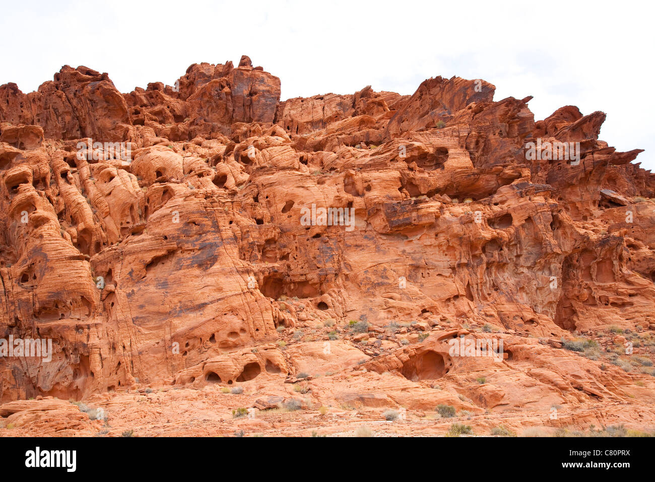 Valley of Fire showing sandstone erosion Stock Photo - Alamy
