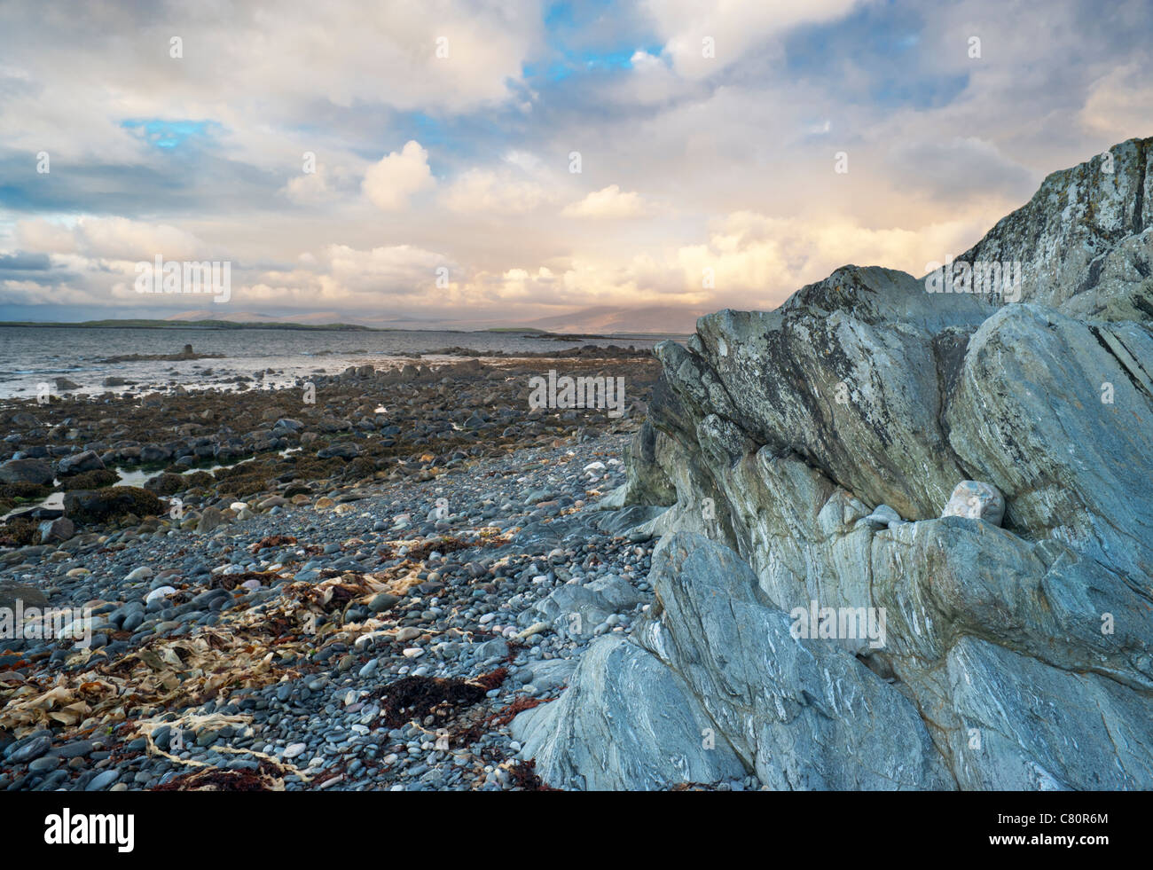 Renvyle Peninsula, Connemara, County Galway, Ireland, looking towards ...