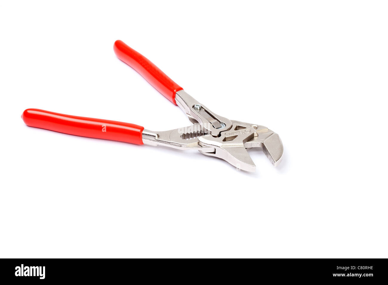 Adjustable wrench isolated on white background. Working tool Stock ...