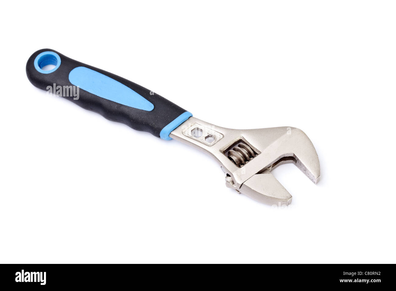 Adjustable wrench isolated on white background. Working tool Stock ...