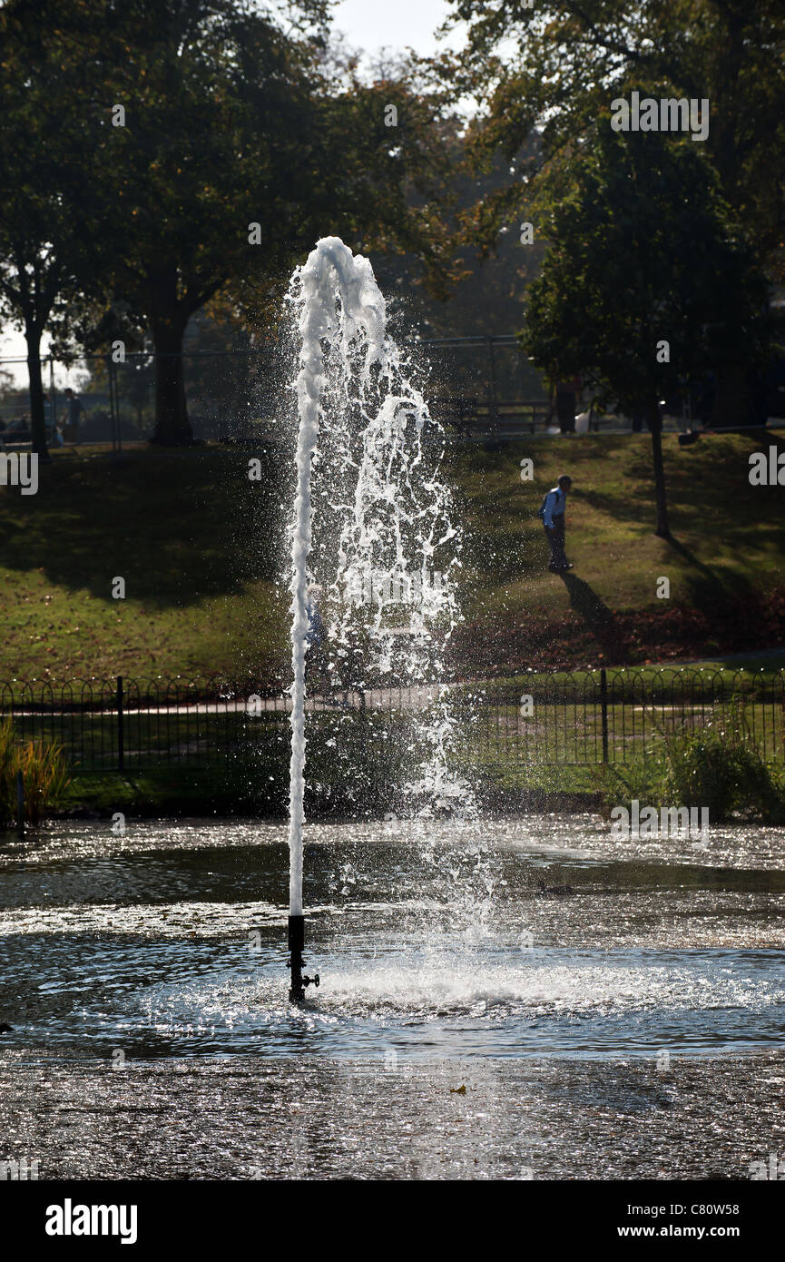 A fountain in Maldon Promenade Park in Essex Stock Photo - Alamy
