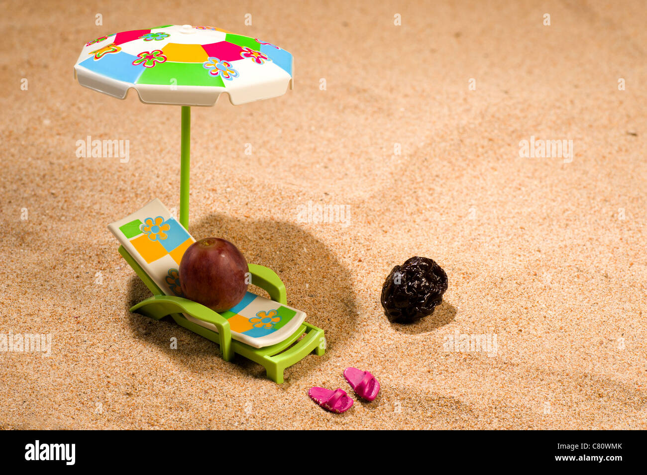 Be careful when sunbathing, a skin cancer prevention concept Stock ...