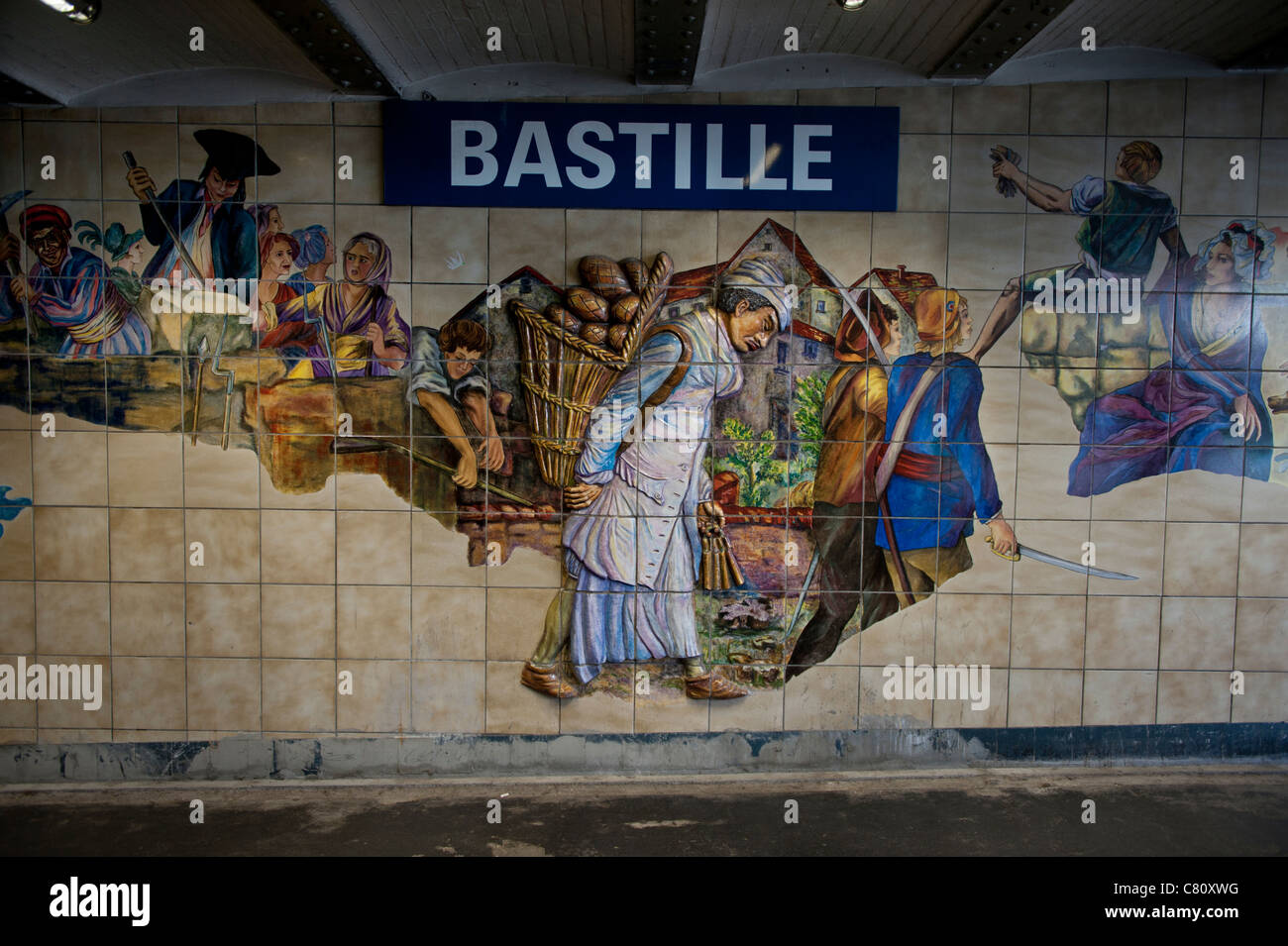 Paris, France. Street life. Bastille Metro Station Stock Photo - Alamy