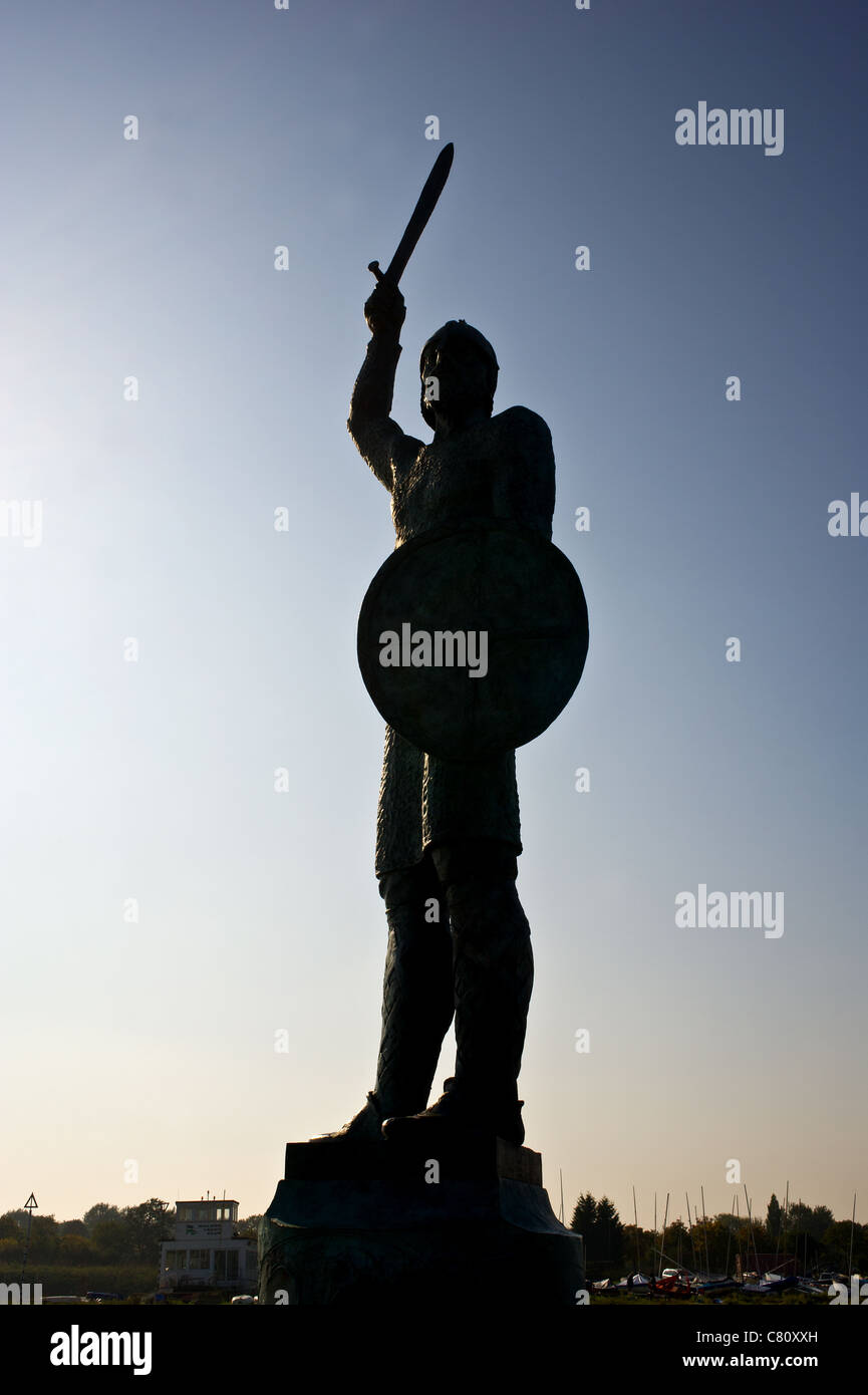 Anglo saxon warrior sculpture hi-res stock photography and images - Alamy