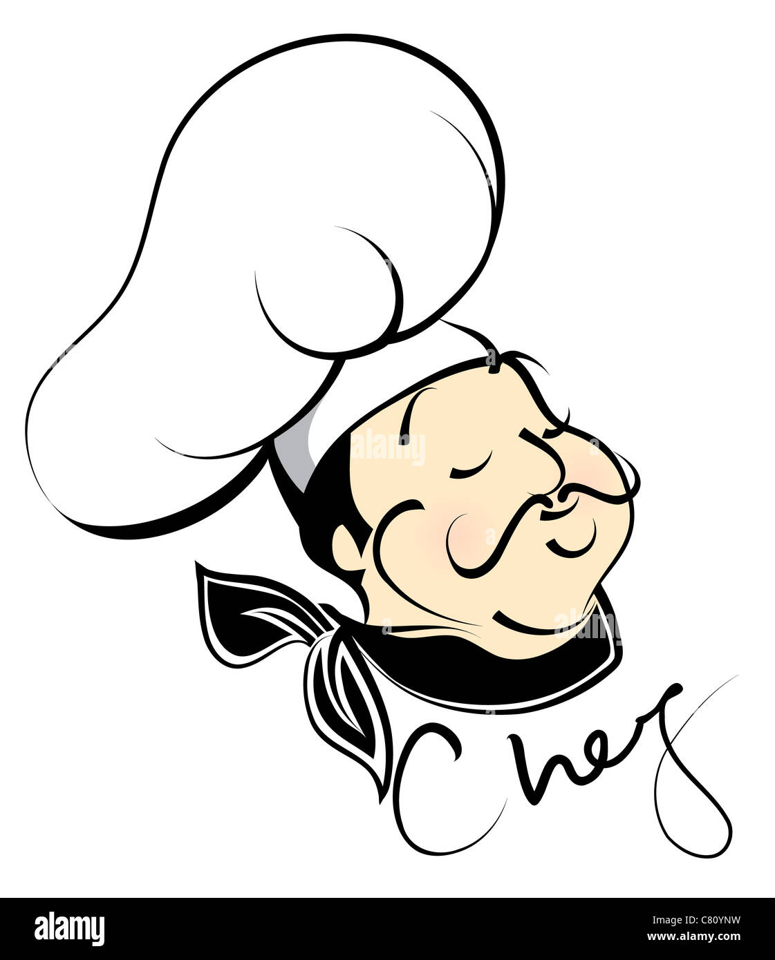 Italian chef illustration hi-res stock photography and images - Alamy