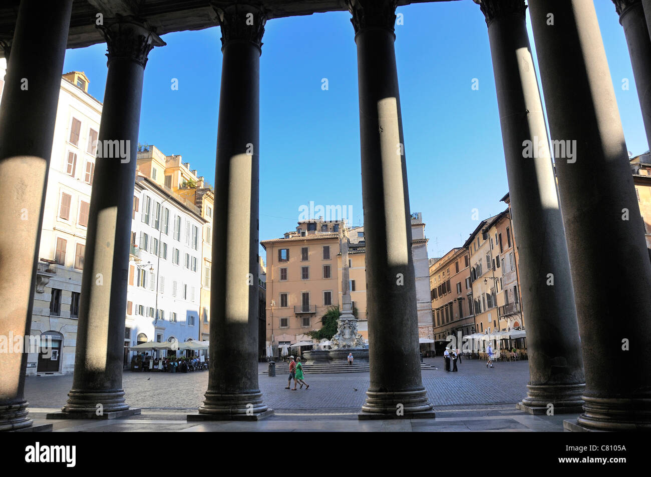 The Pantheon , Piazza Della Rotonda, Rome, Italy, Europe Stock Photo ...