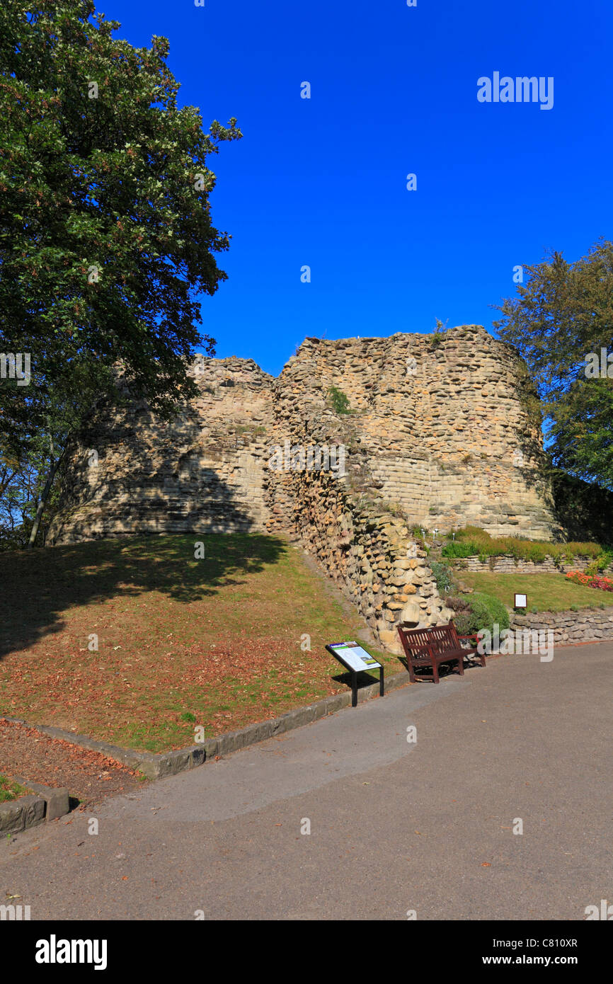 The ruins of Pontefract Castle, Pontefract, West Yorkshire, England, UK ...