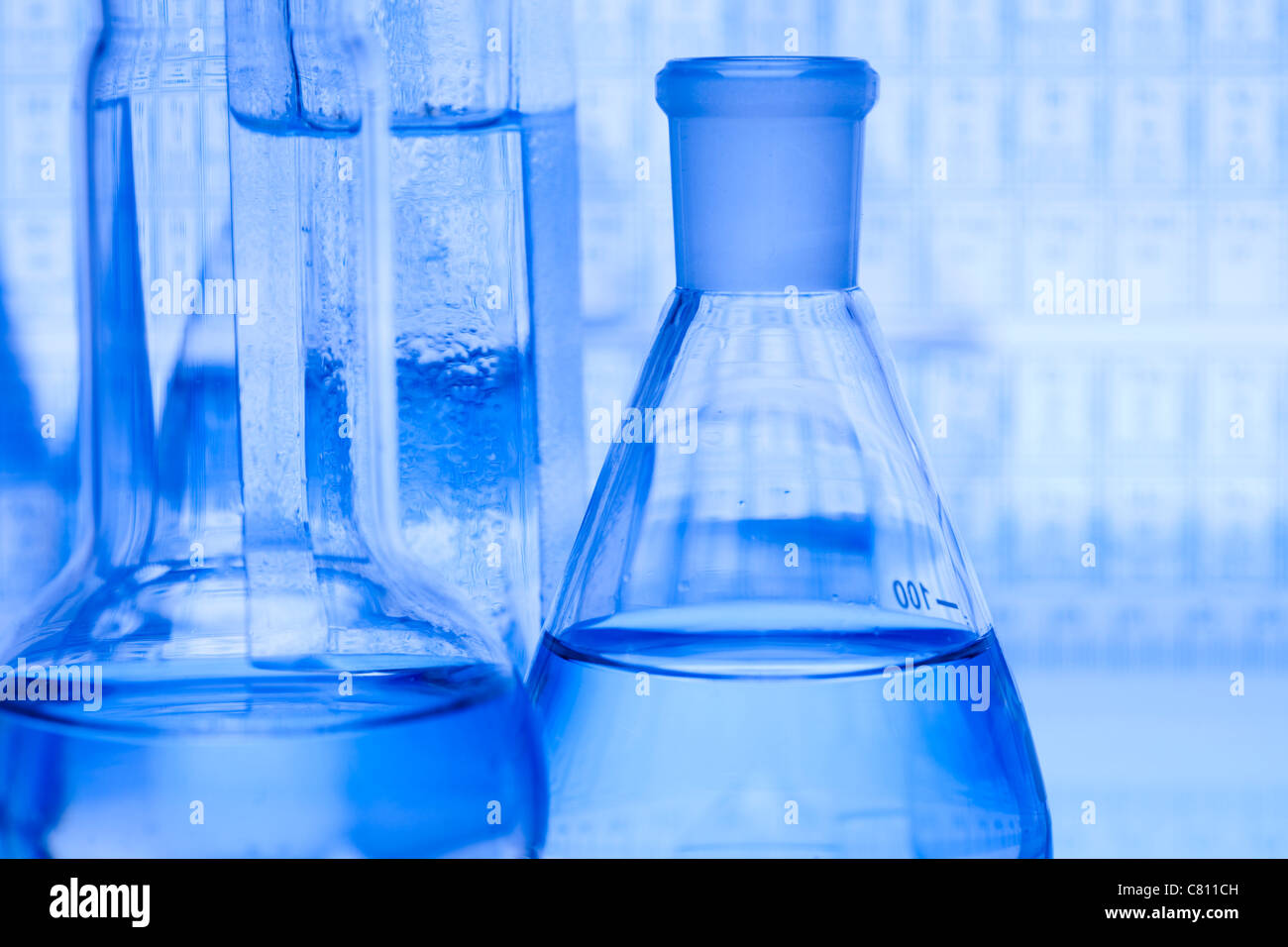 Glass in laboratory Stock Photo - Alamy