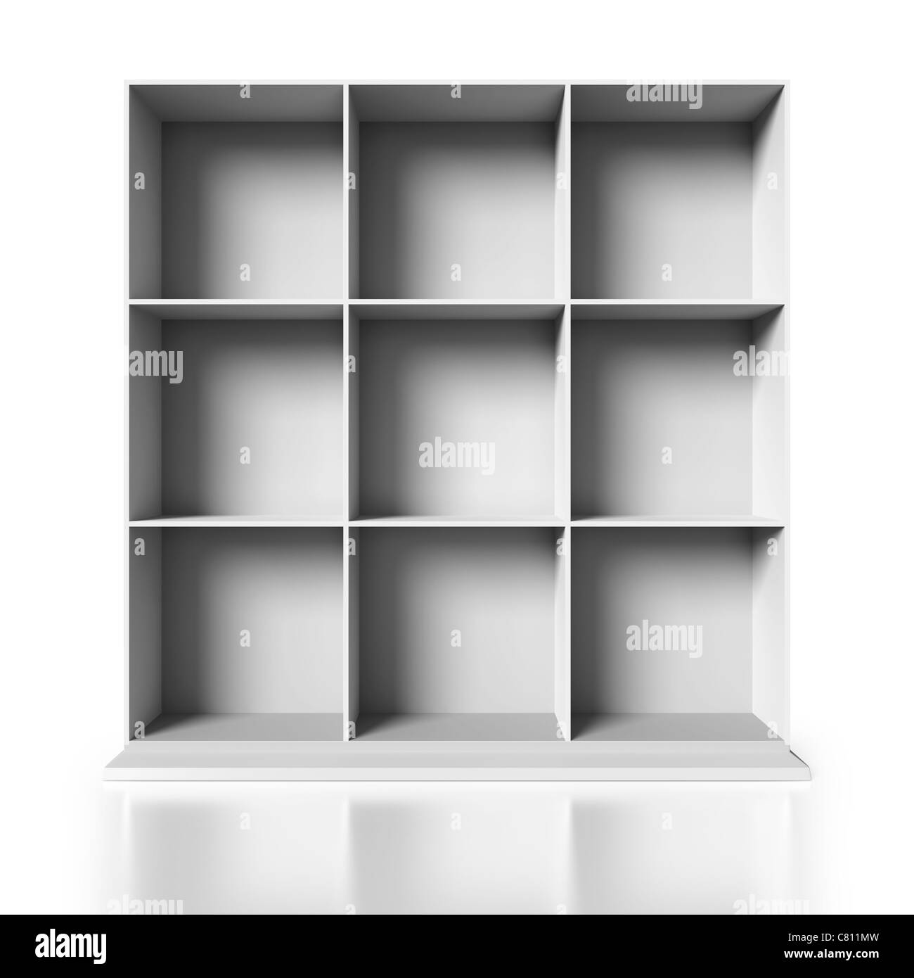 White painted wooden cupboard on a white background Stock Photo - Alamy