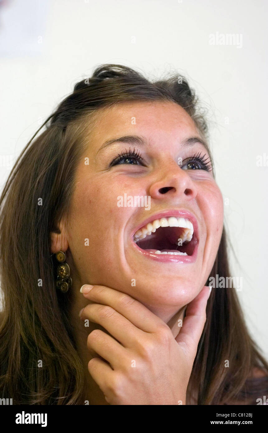 Welsh model Imogen Thomas who hails from Llanelli Stock Photo - Alamy