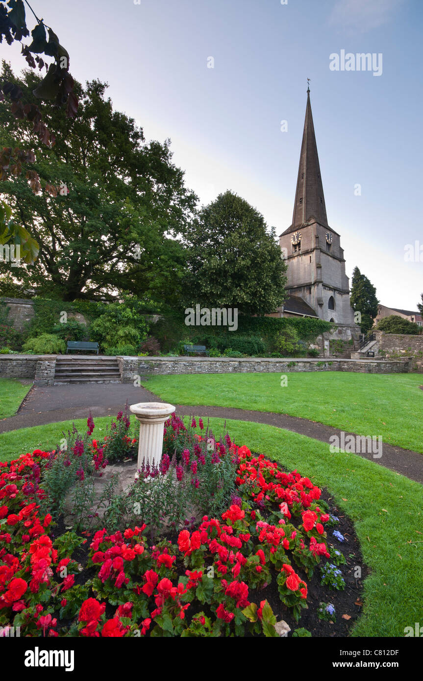 St Laurence's Church and Bank Gardens, Stroud, Gloucestershire, UK ...