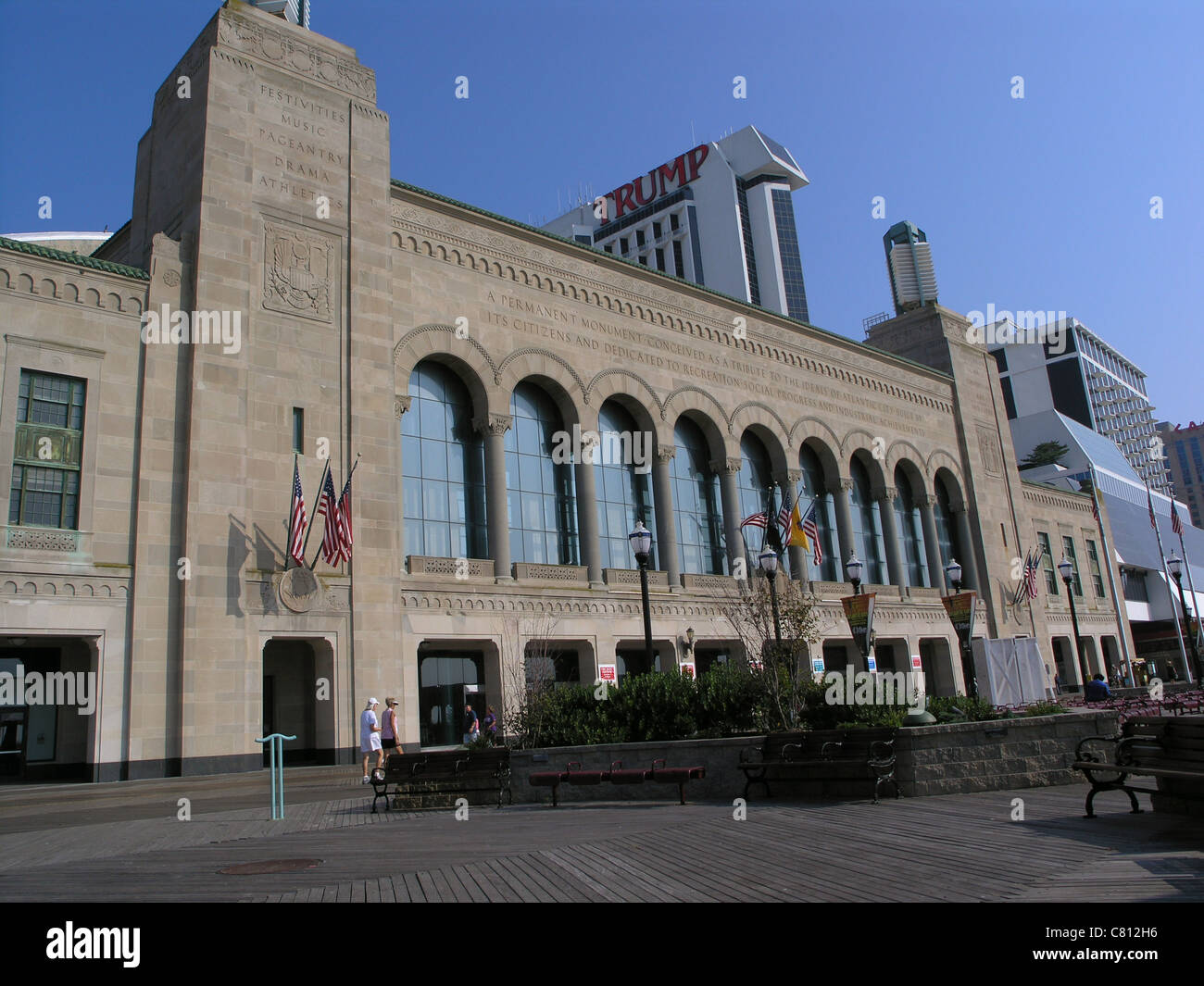 Atlantic City Convention Center from the boardwalk in Atlantic City ...