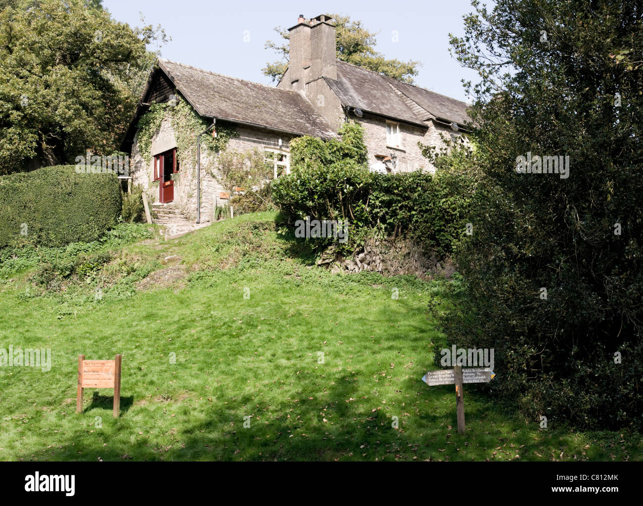 The Tarr Steps Farm Inn, Tarr steps Exmoor Devon England UK Stock Photo ...