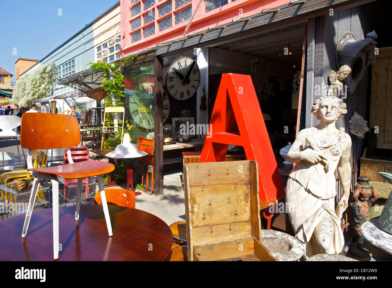 Saint ouen flea market in paris hi-res stock photography and images - Alamy