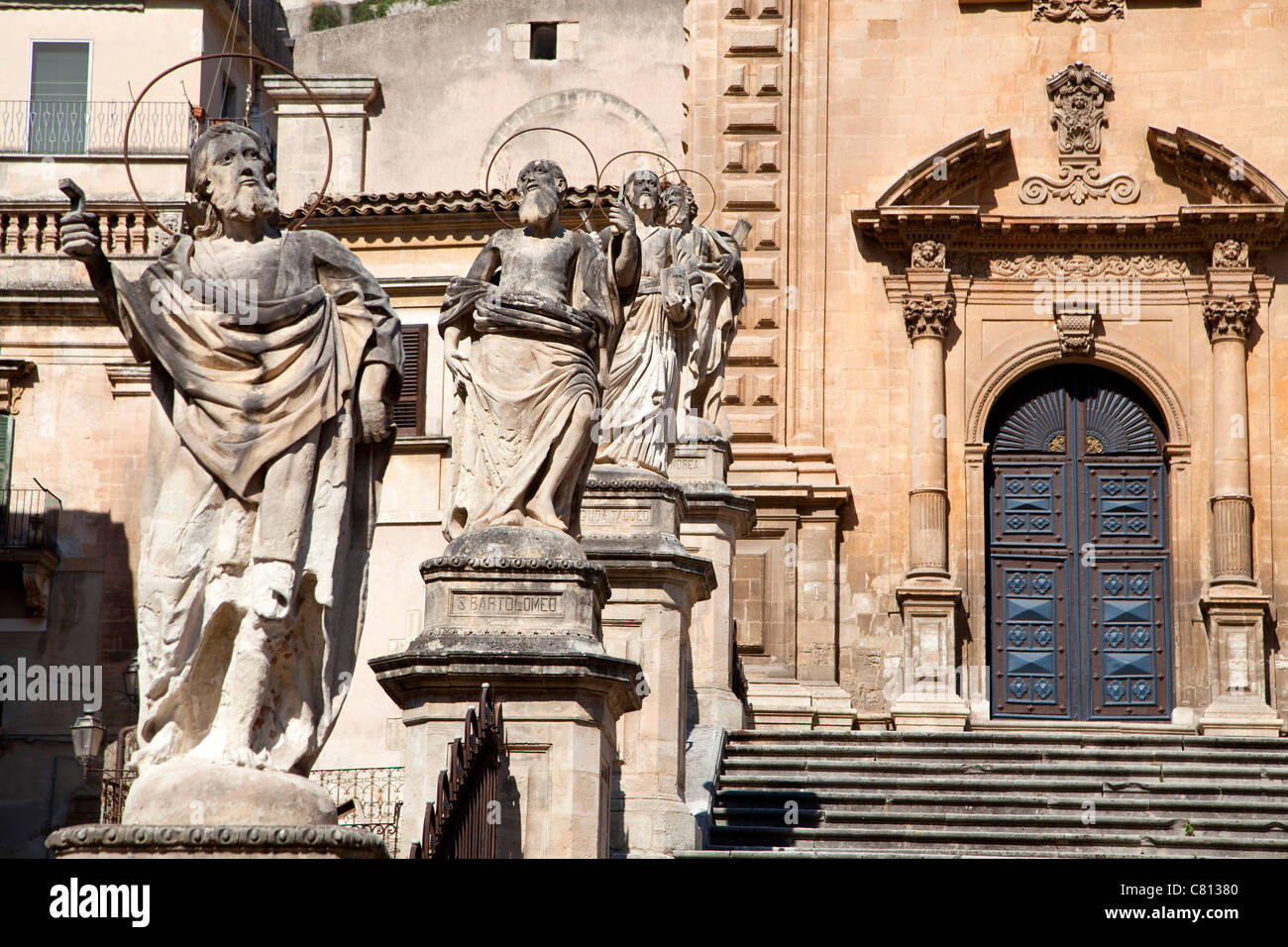 Chiesa di San Pietro, baroque church in the town of Modica, Sicily ...