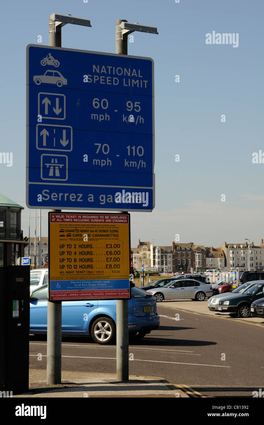 Road safety notice for visitors to the UK National Speed Limit advice ...