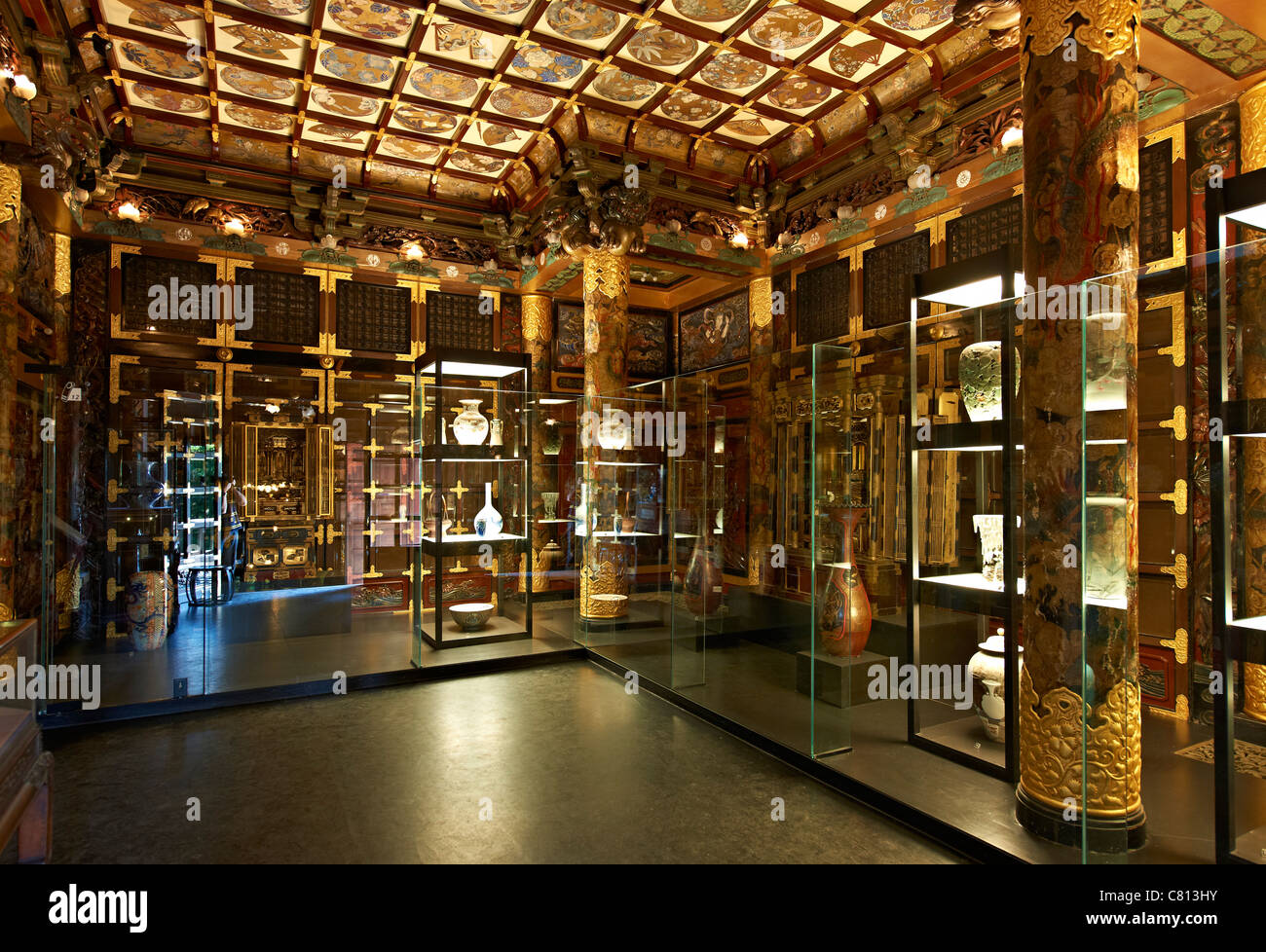 interior shot of Japanese Tower, Brussels, Belgium, Europe Stock Photo ...