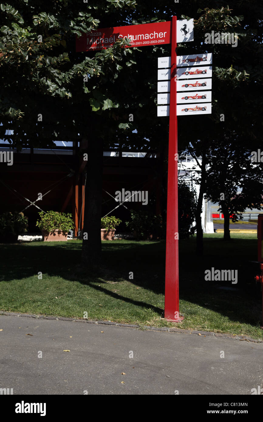 Piazza michael schumacher sign fiorano hi-res stock photography and ...