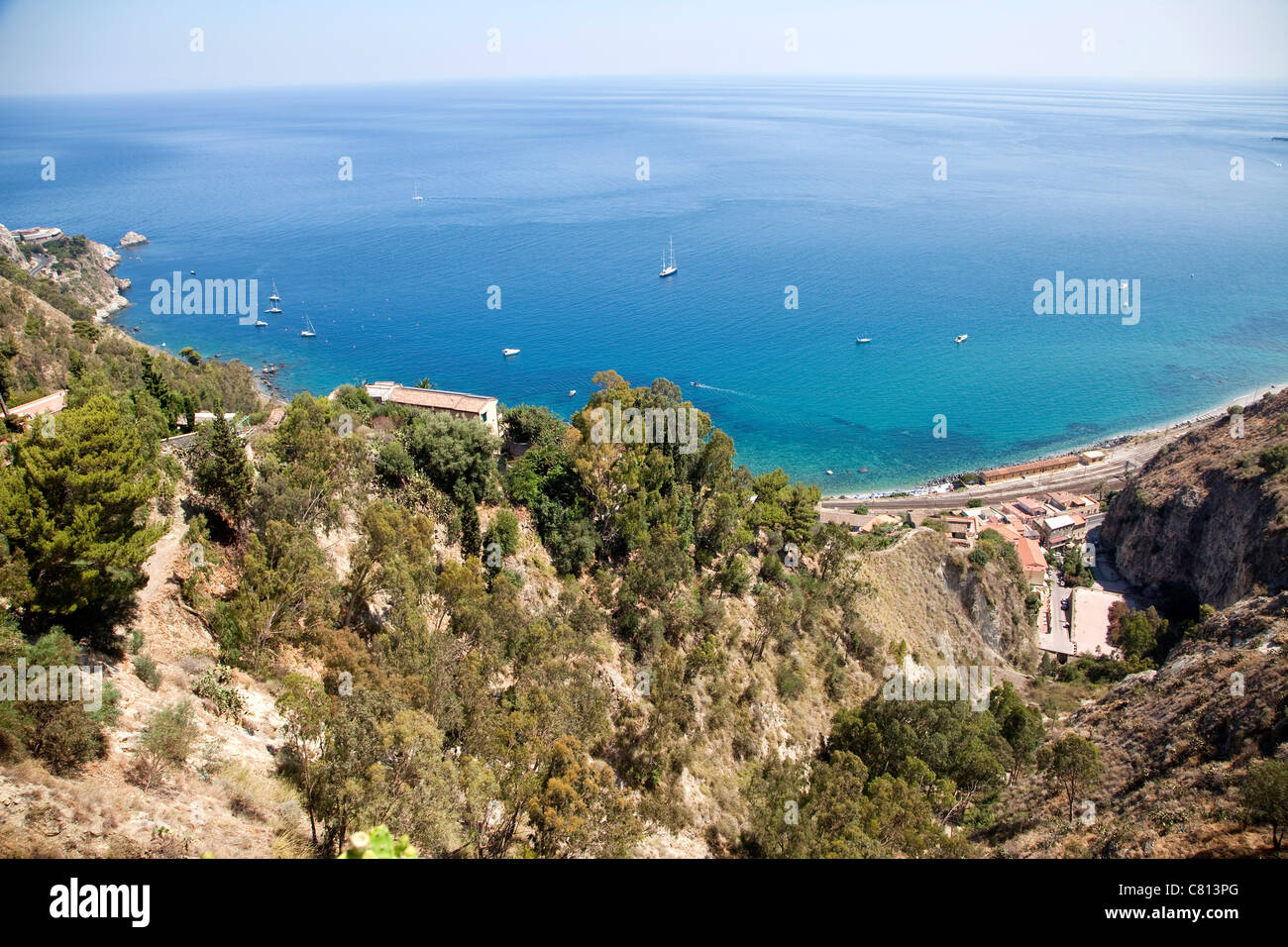 Taormina sea hi-res stock photography and images - Alamy