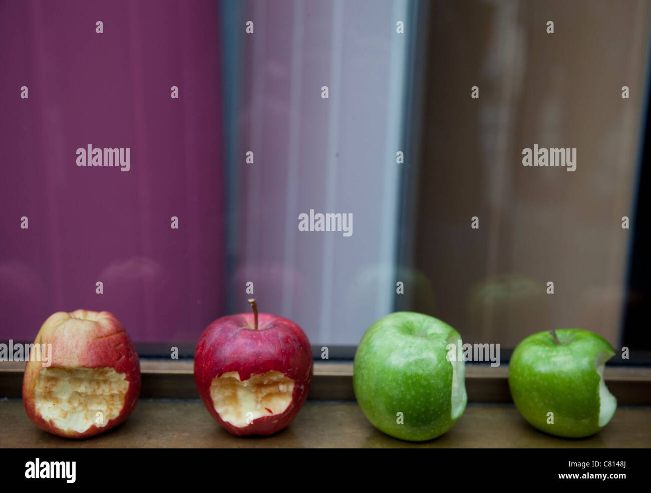Apple Store in London. Memorial to Apple co-founder Steve Jobs Stock ...