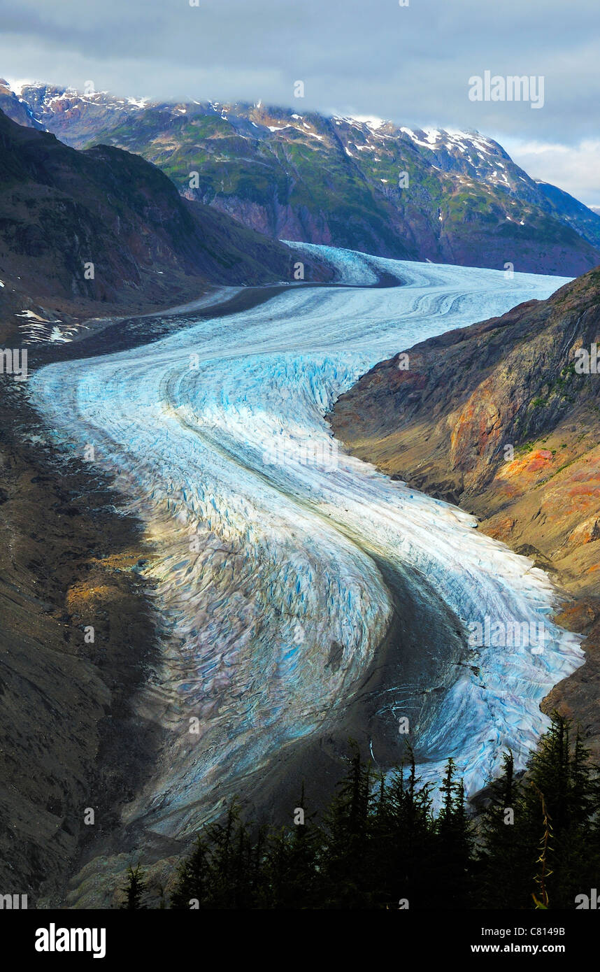 The Salmon Glacier located in northern British Columbia Canada Stock ...