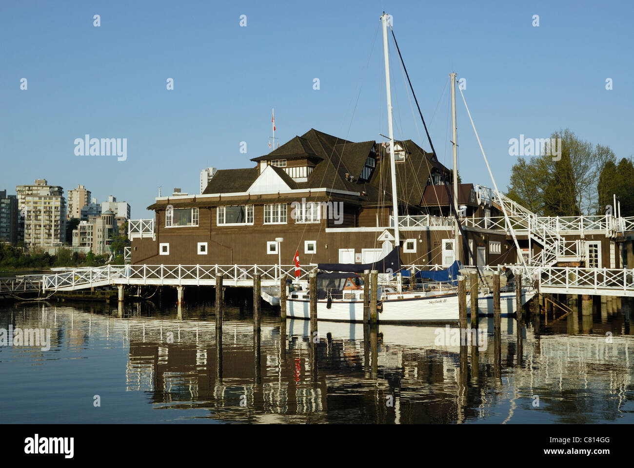 East side view of the Vancouver Rowing Clubhouse, located in Stanley ...