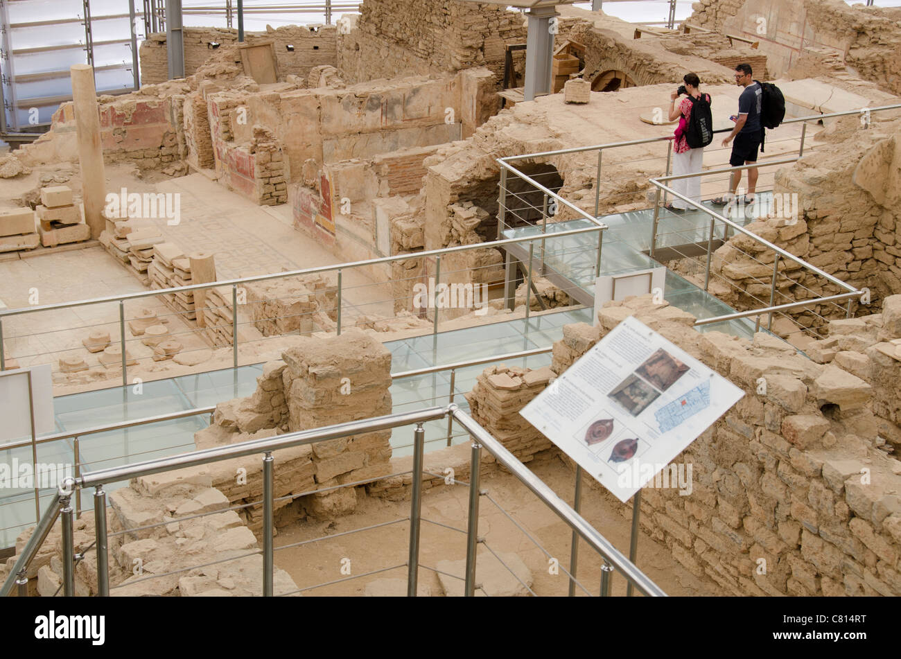 Turkey, Ephesus, Terrace Houses. Ancient Roman villas once inhabited by ...