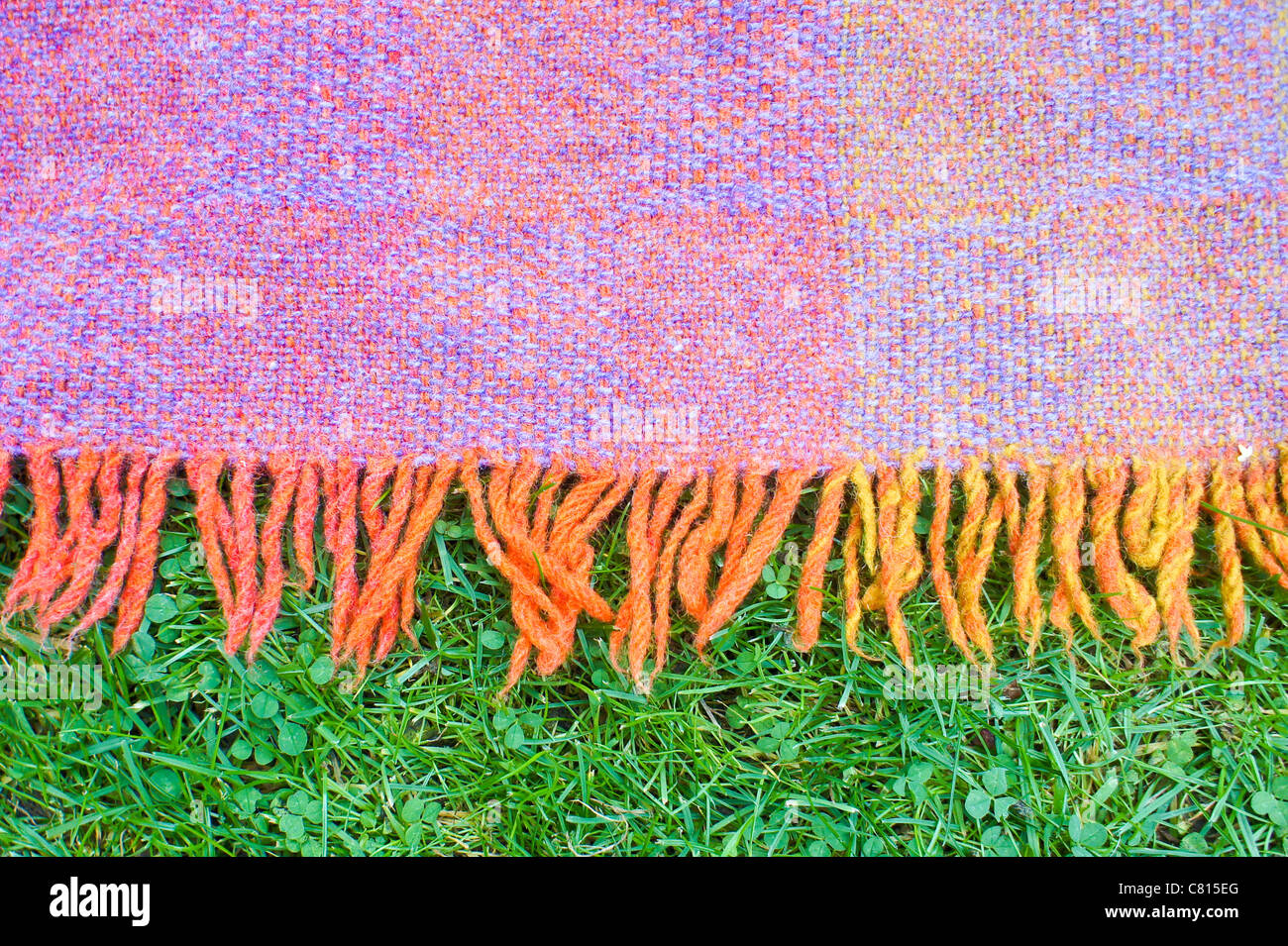 Close up colorful picnic rug hi-res stock photography and images - Alamy