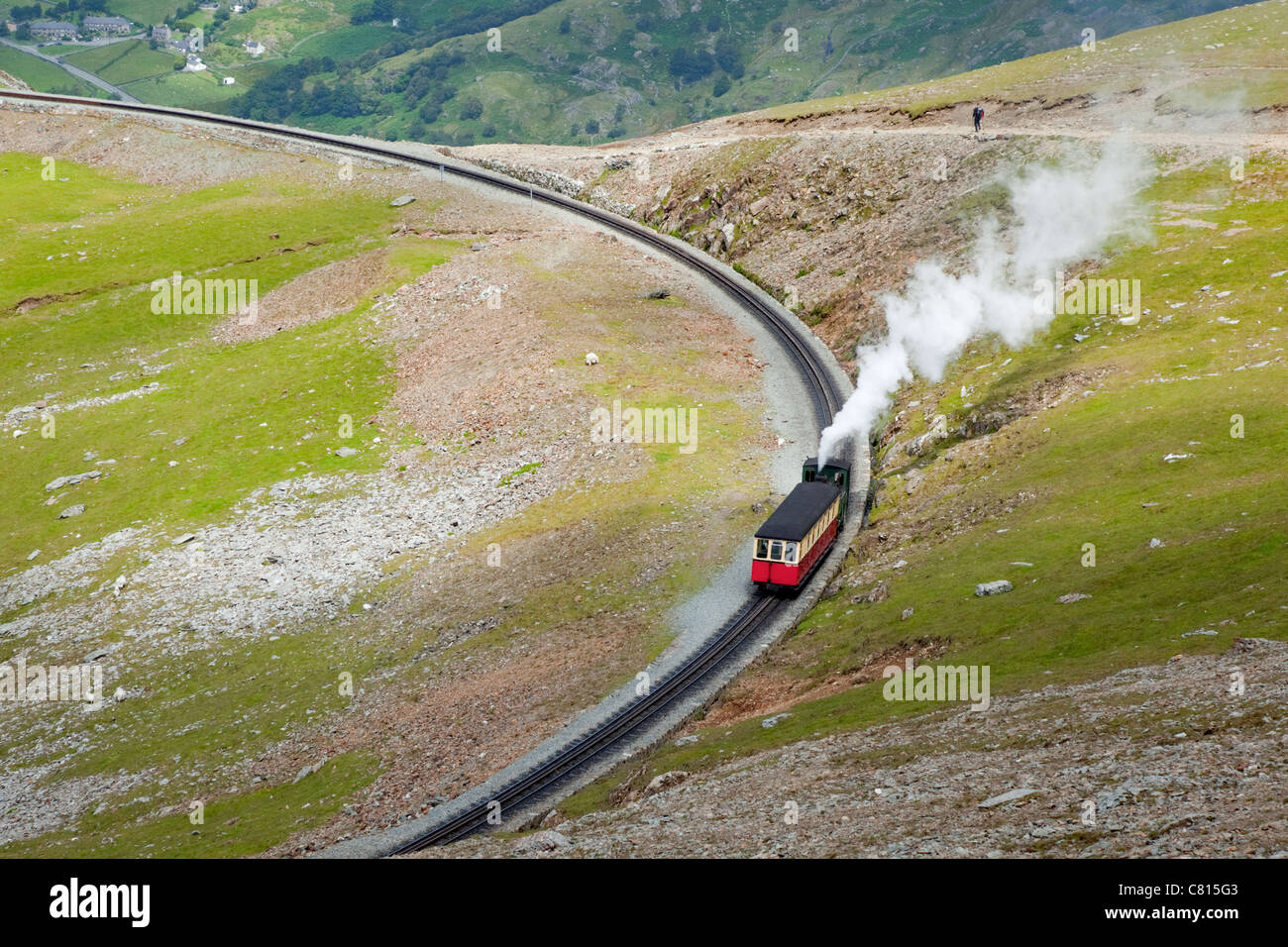 Mount snowdon railway hi-res stock photography and images - Alamy