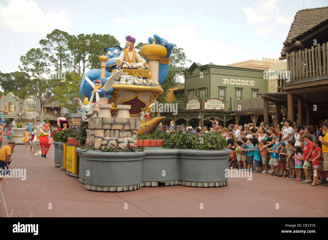 celebrate a dream come true parade magic kingdom Aladdin float Stock ...